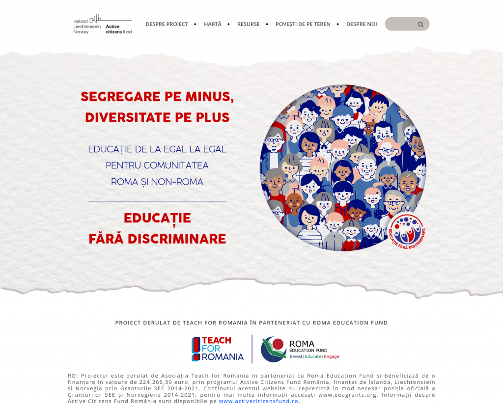 Susținem diversitatea și combatem segregarea – Teach for Romania